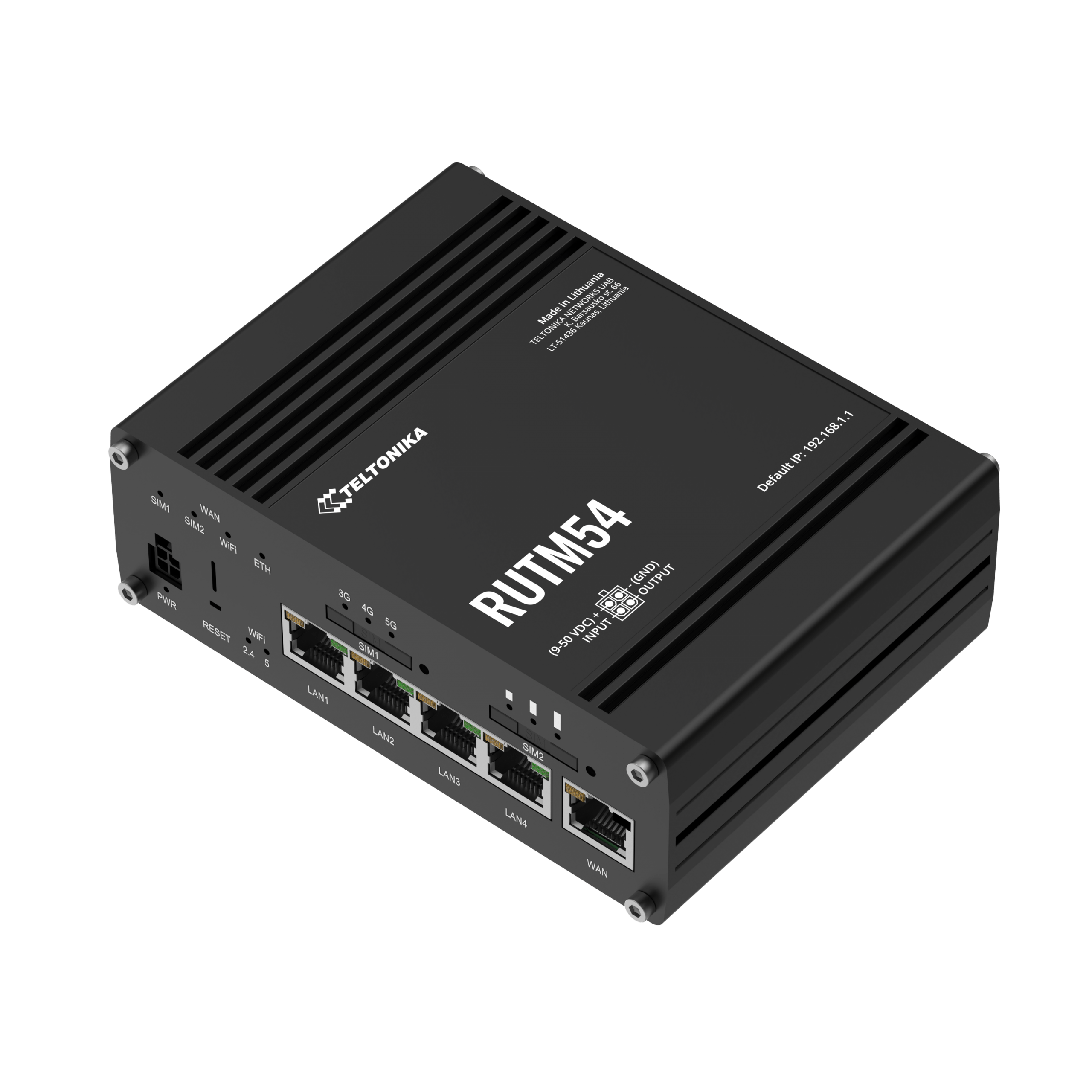 RUTM54 - Router industrial 5G con eSIM y módem Telit - Davantel