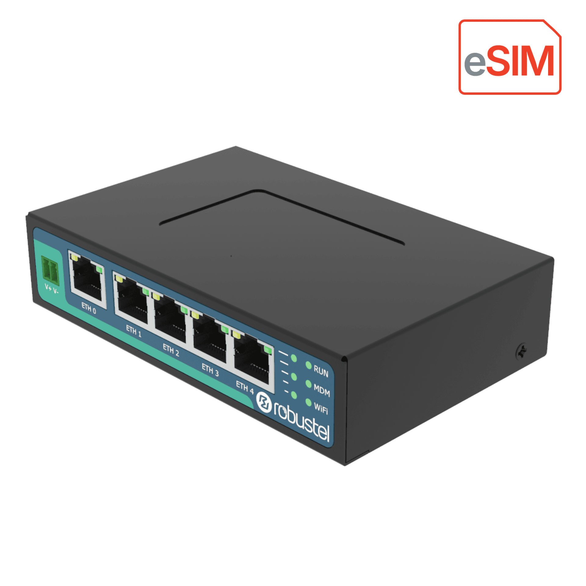 R2011e - Router industrial 4G/LTE con doble SIM, 1x eSIM/eUICC, 1x SIM ...